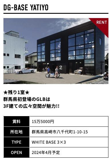 DG-BASE YATIYO 2024/4 完成予定 » DaytonaHouse Takasaki